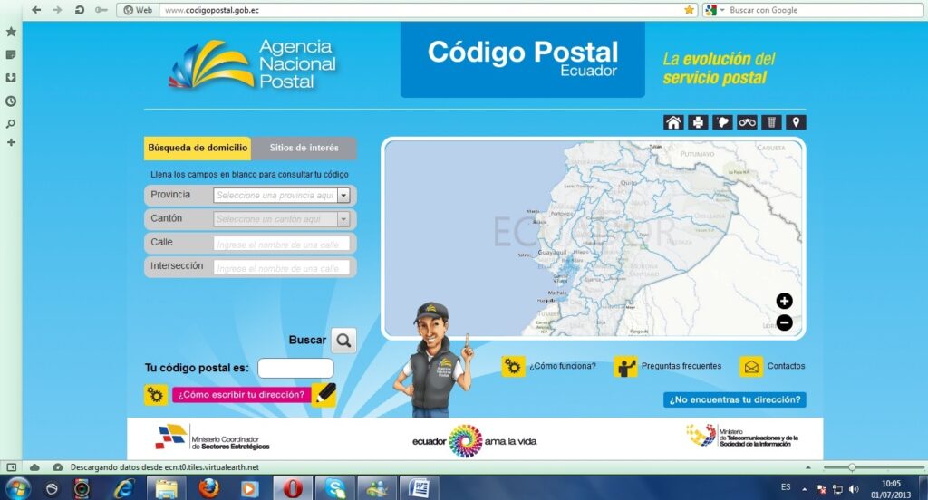 ¿CÓMO AVERIGUAR UN CÓDIGO POSTAL EN ECUADOR?